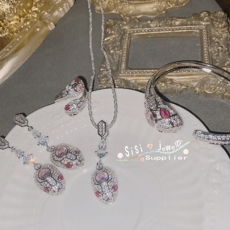 Personality-Twinkle-Zircon-CZ-S925-Silver-Exquisite-Anmial-Snake ...