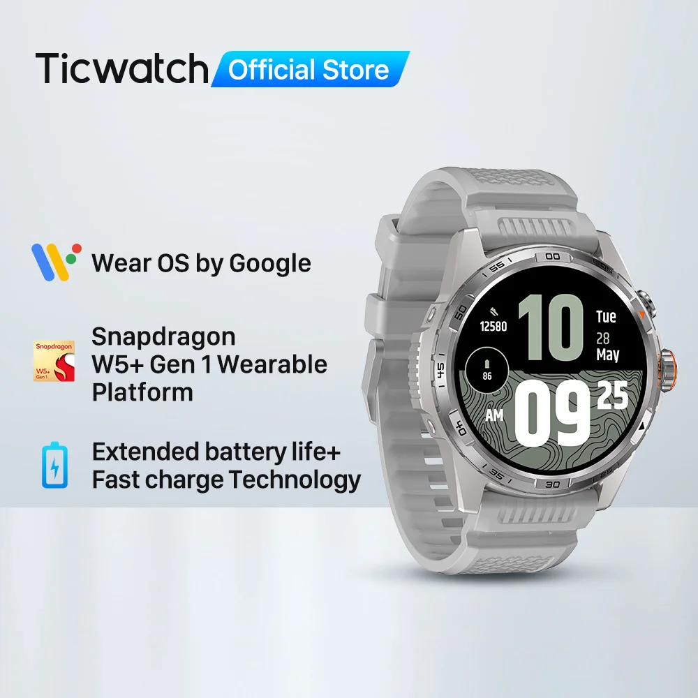 TicWatch-Atlas-Silver-Smartwatch-max-45-days-Battery-motion-tracking ...