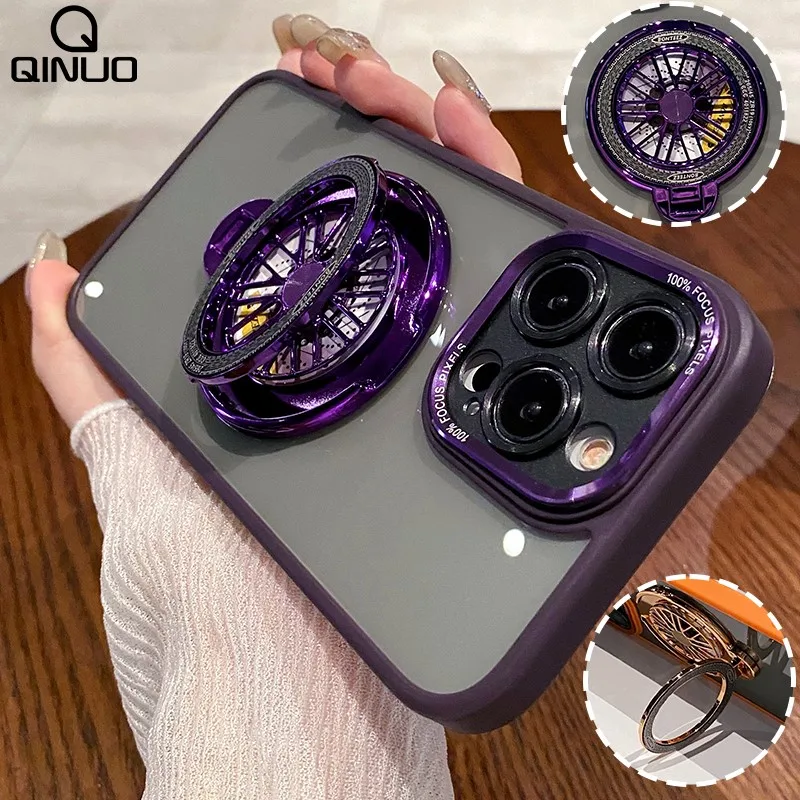 Luxury-Gyroscope-Rotatable-Stand-For-Magsafe-Case-For-iPhone-15-14-13 ...
