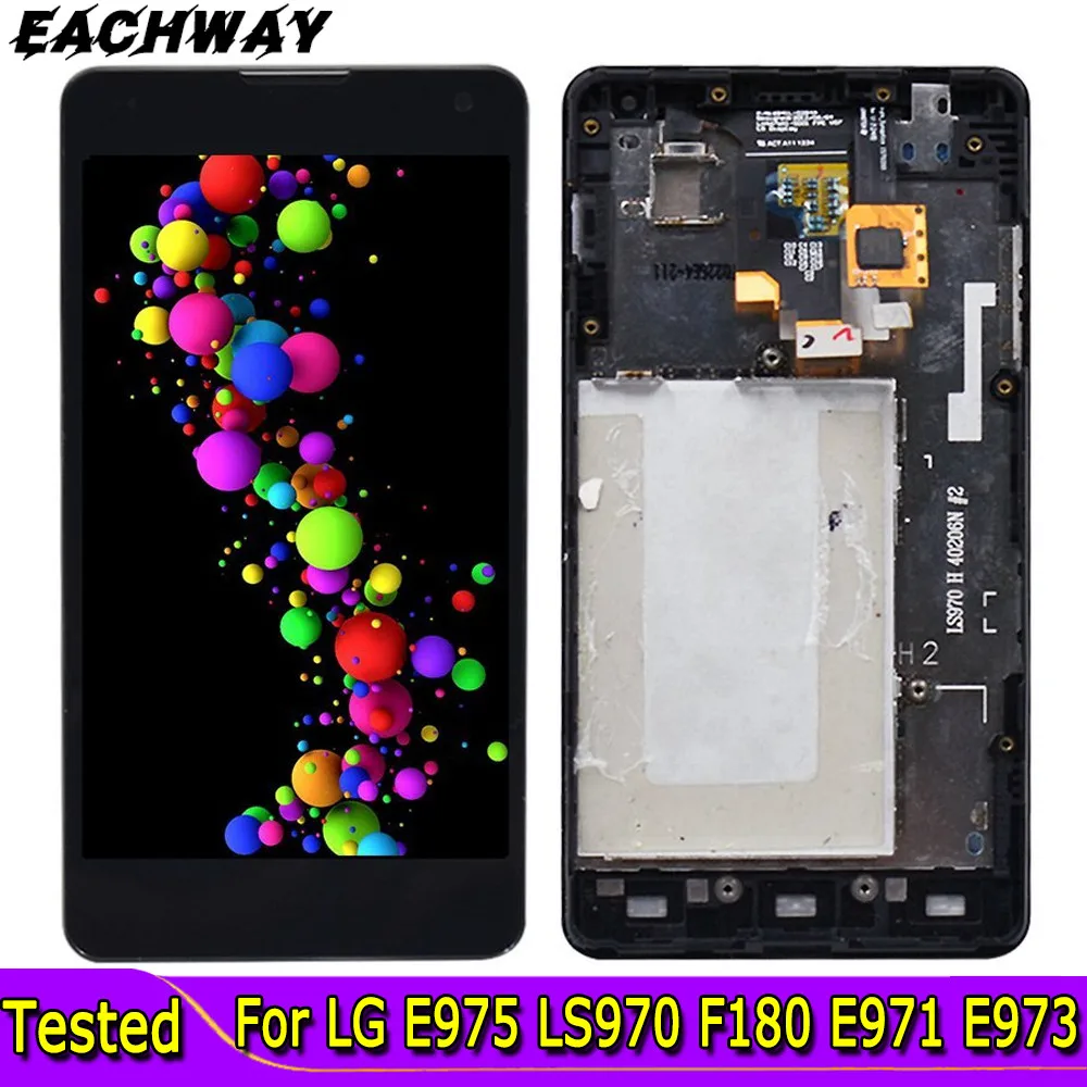 Black LCD For LG E975 LCD Display With Touch Screen Display Digitizer ...