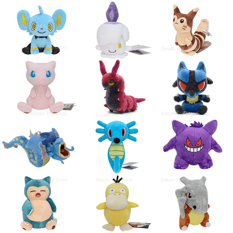 12-Styles-Pokemon-Plush-Shinx-Litwick-Furret-Mew-Cubone-Snorlax ...
