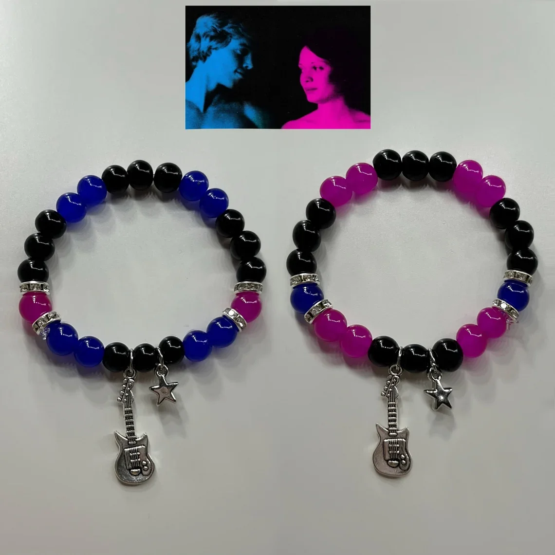 2pcs-set-Fashion-Couple-Beads-Bracelet-Tv-Girl-Matching-Bracelets-Who ...