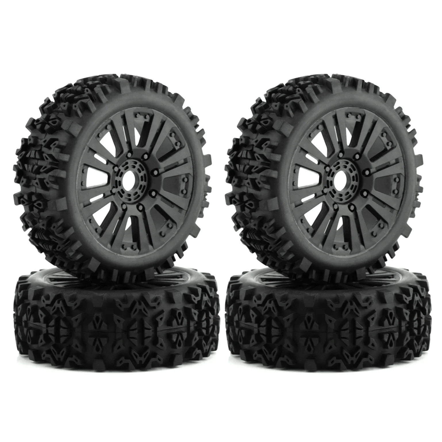 4pcs 120mm 1/8 RC Off-Road Buggy Wheels Tire 17mm Hex for ARRMA Typhon ...