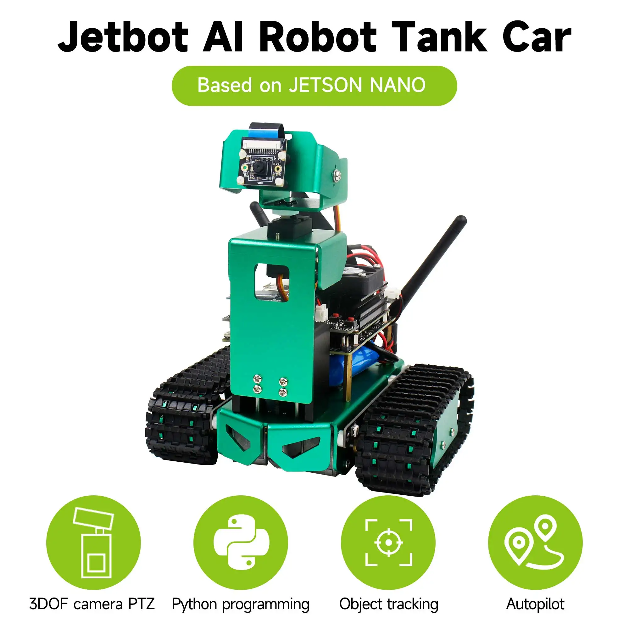 Yahboom-Artificial-Intelligence-Coding-Jetbot-Visual-Tank-Robot-Car-Kit ...