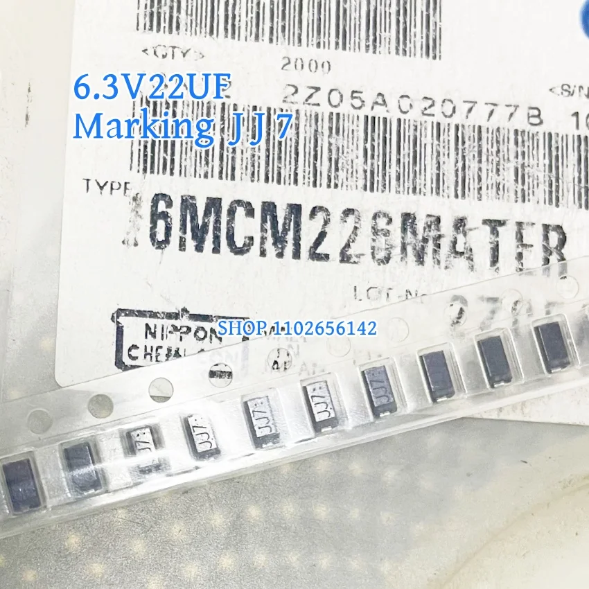 10PCS-22UF-6-3V-NIPPON-NCC-SMT-CHIP-tantalum-capacitor-6V22UF-3216-A ...