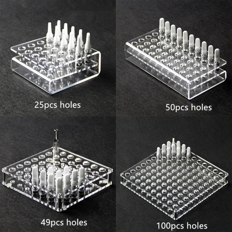 Vape-Cartridge-Cart-Base-Acrylic-Atomizer-Clear-Stand-Holder-Display ...