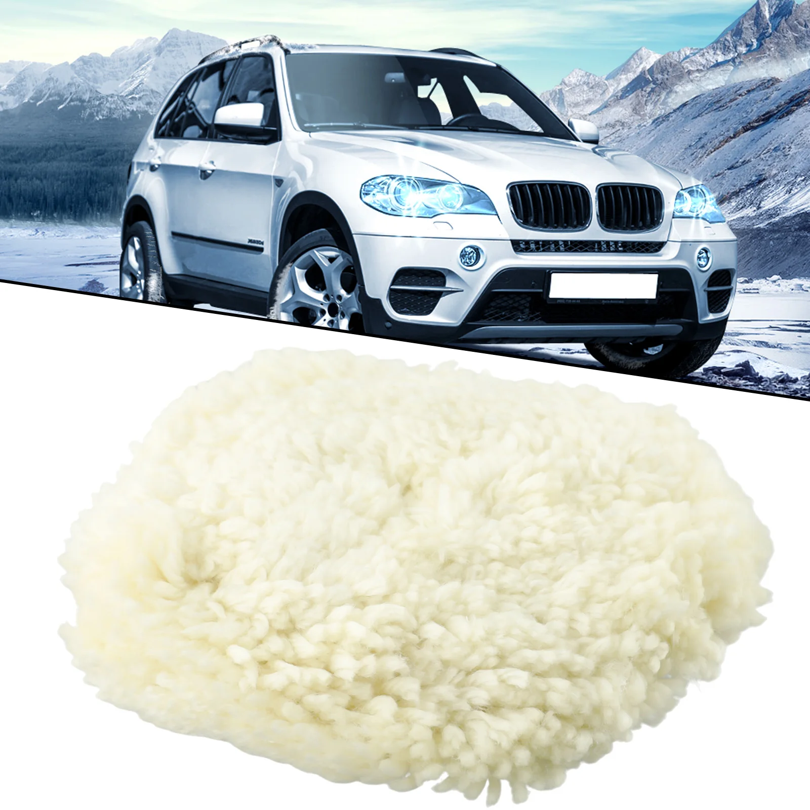 Portable Polished Bonnet Pad Wool Parts 5 Inch/6 Inch Automotive Tools ...