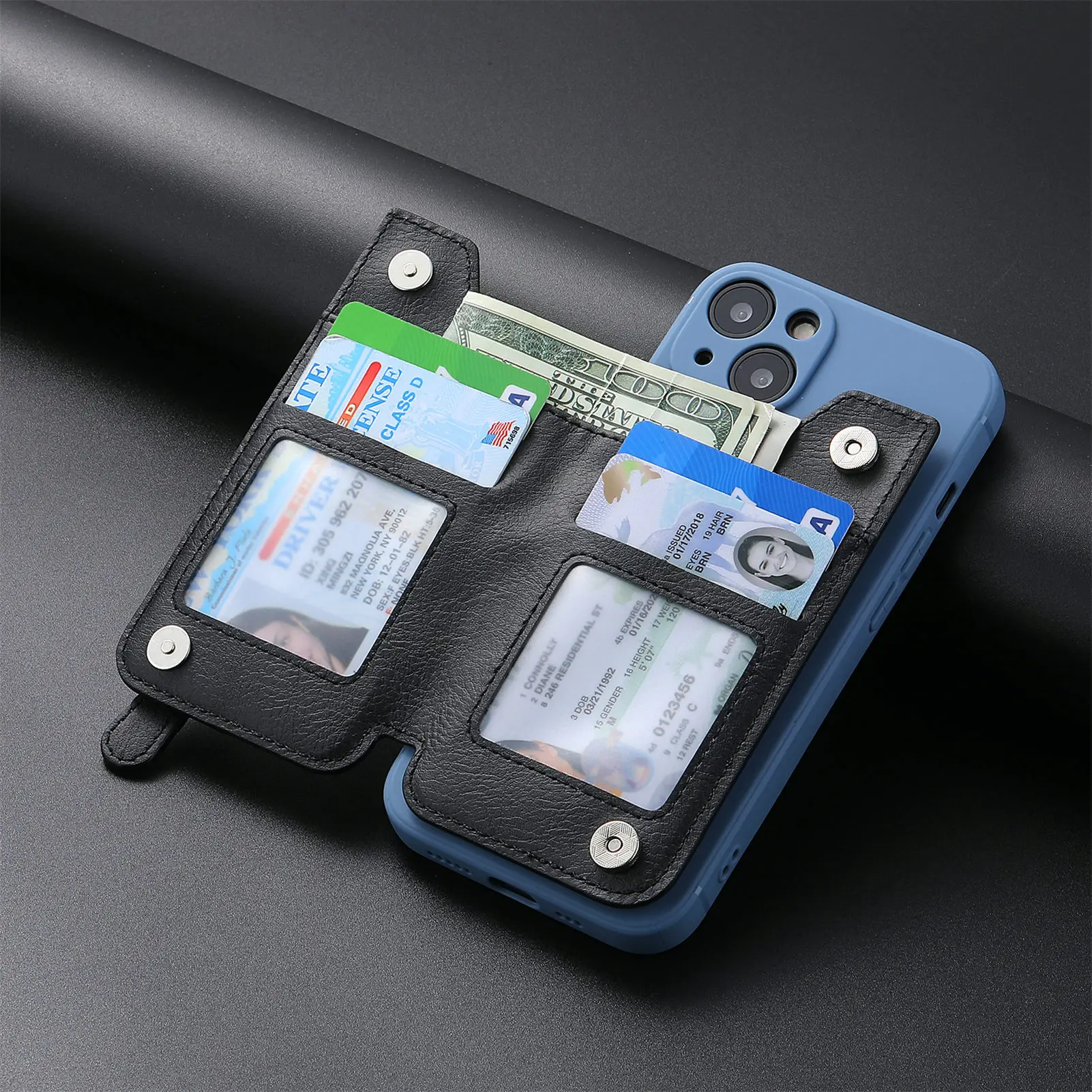 Funda-Universal-para-tel-fono-m-vil-tarjetero-m-ltiple-con-cremallera ...