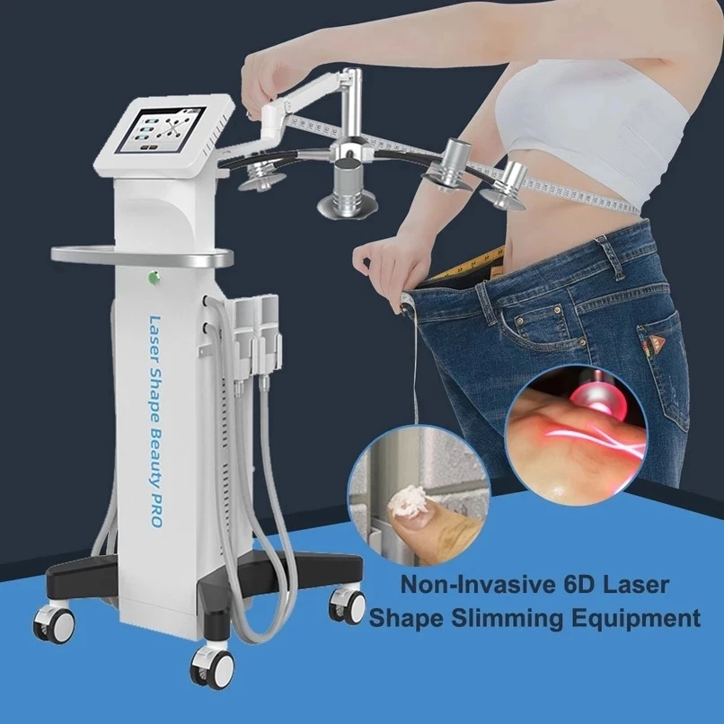 532Nm Lipolaser 6D Laser Body Shape Machine 200Mw Lazer Power Fat Burn ...