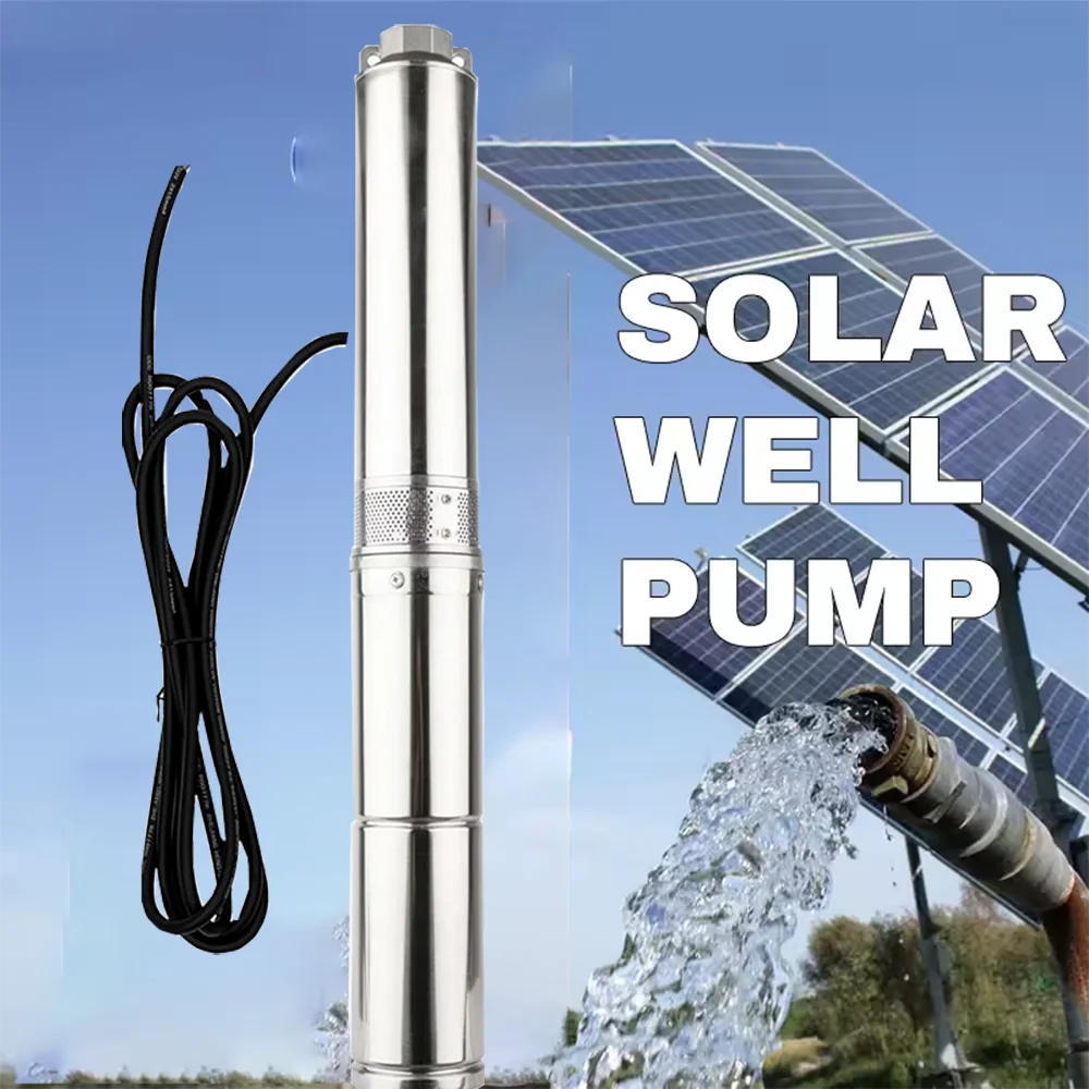 3HP 4Inch Hybrid AC/DC Bomba Off Grid Solar Irrigation Submersible Pump ...