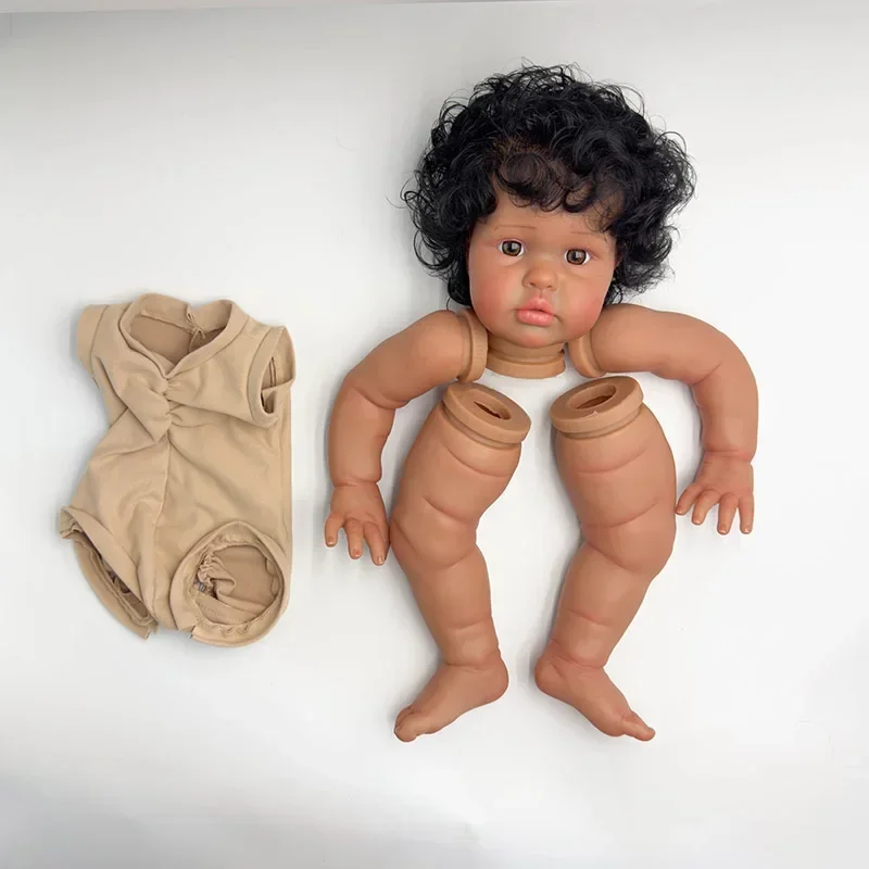 23inch-Reborn-Doll-Kit-Ellie-in-Dark-Skin-Black-Curly-Hair-Unfinished ...