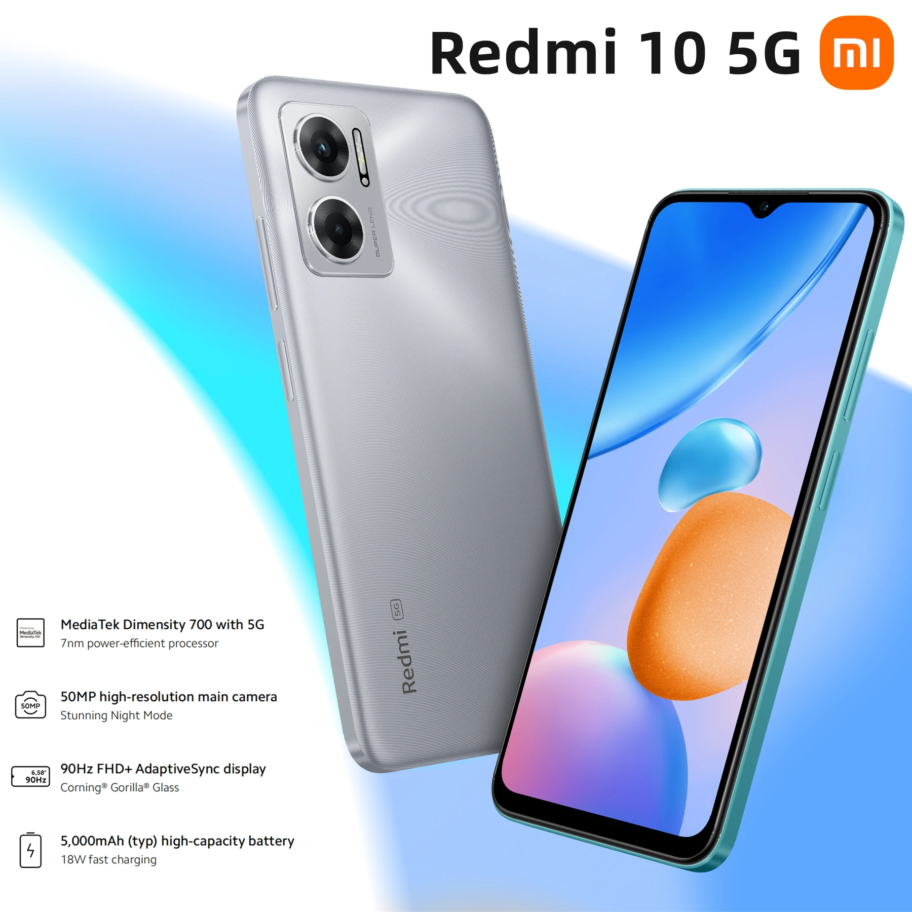 Xiaomi-Redmi-10-Vers-o-Global-5G-64GB-128GB-MediaTek-Dimensidade-700 ...