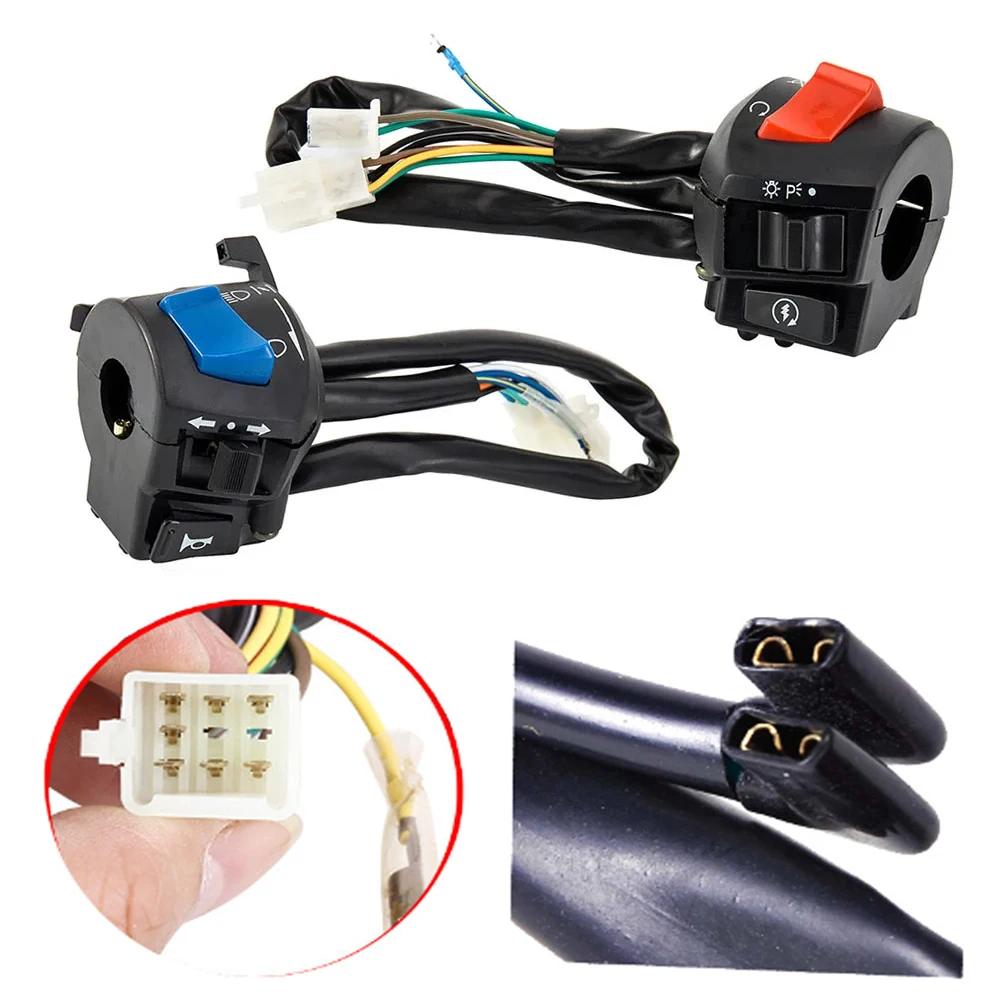 Universal-Motorcycle-Switch-Control-Handlebar-7-8inch-Waterproof-Horn ...
