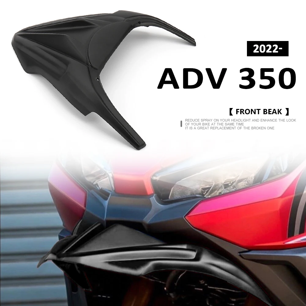 New-Motorcycle-ADV-350-2022-2023-Beak-Nose-Cone-Extension-Cover-Black ...