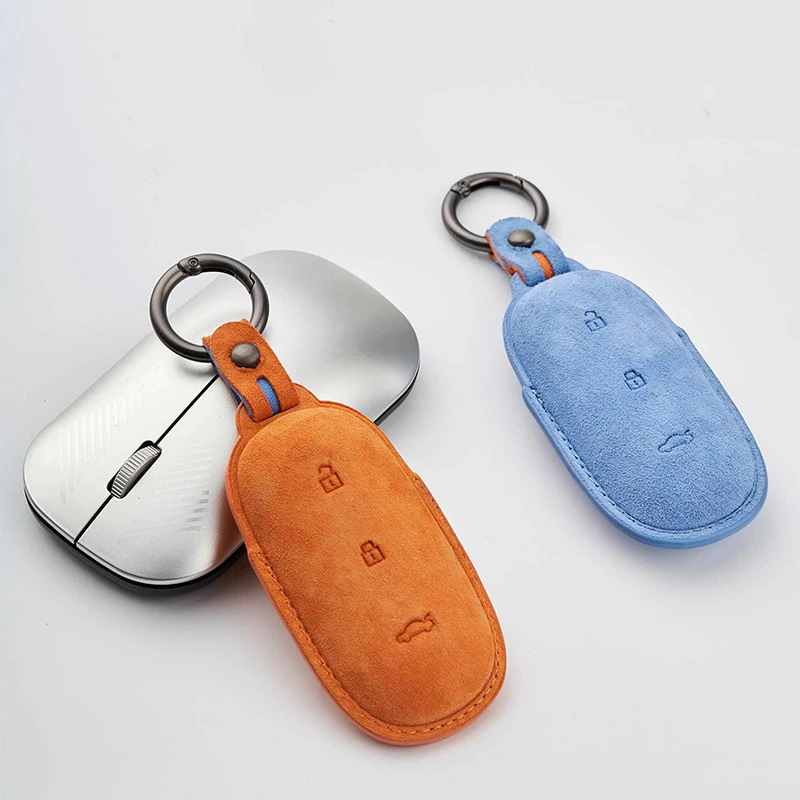 For-LiXiang-L9L8L7-car-key-set-Key-case-turned-fur-leather-key-case ...