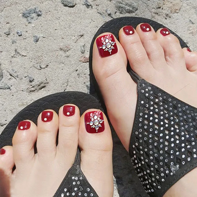 Christmas Toe Nail Art