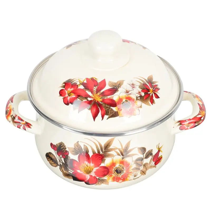 Pot-Enamel-Soup-Stew-Cooking-Casserole-Stock-Nonstick-Chinese-Stockpot ...