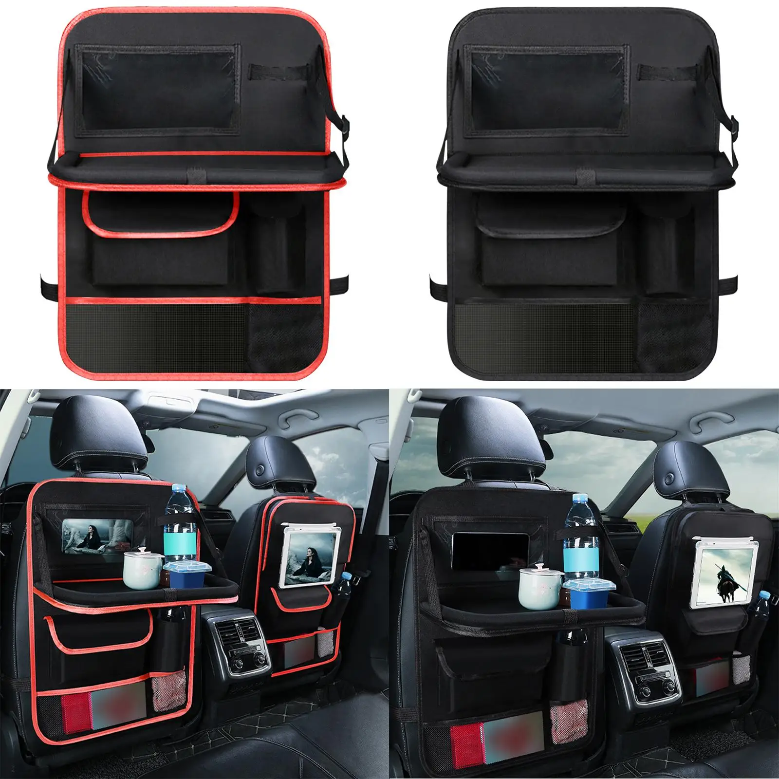 Universal Car Seats Organizer Backseat Storage Bag Multi-Pocket Storage ...