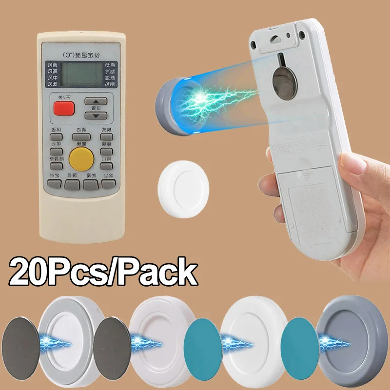 20Pcs Self Adhesive Magnetic Hooks for Remote Controller Wall Mounted ...