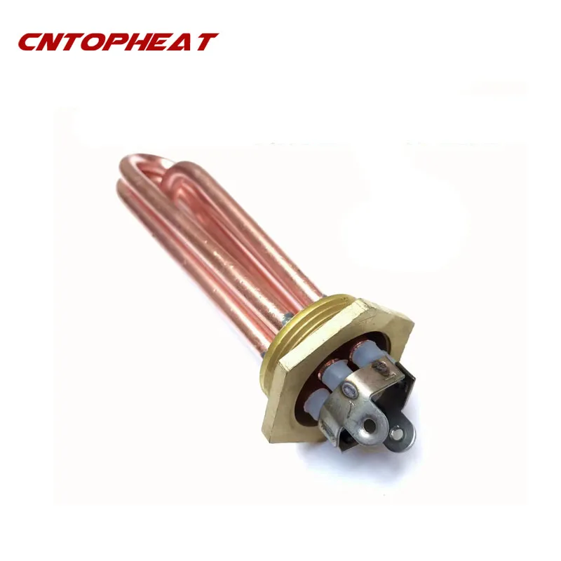 DN32 42MM Thread Copper Heating Element 220V 2.5KW Immersion Water Heater Heating Resistance for ...