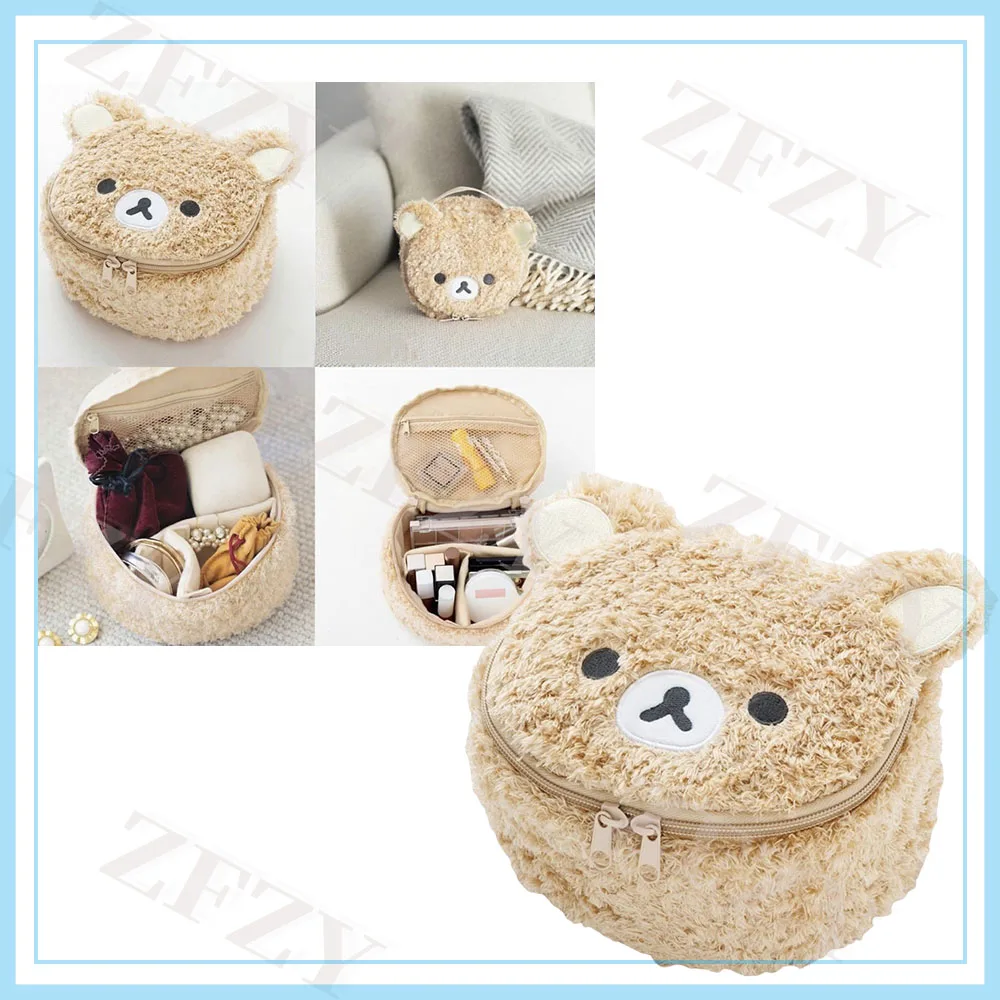 Kawaii-Cosmetic-Bag-Rilakkuma-Anime-Cartoon-San-X-Kuma-Cute-Girl-Plush ...