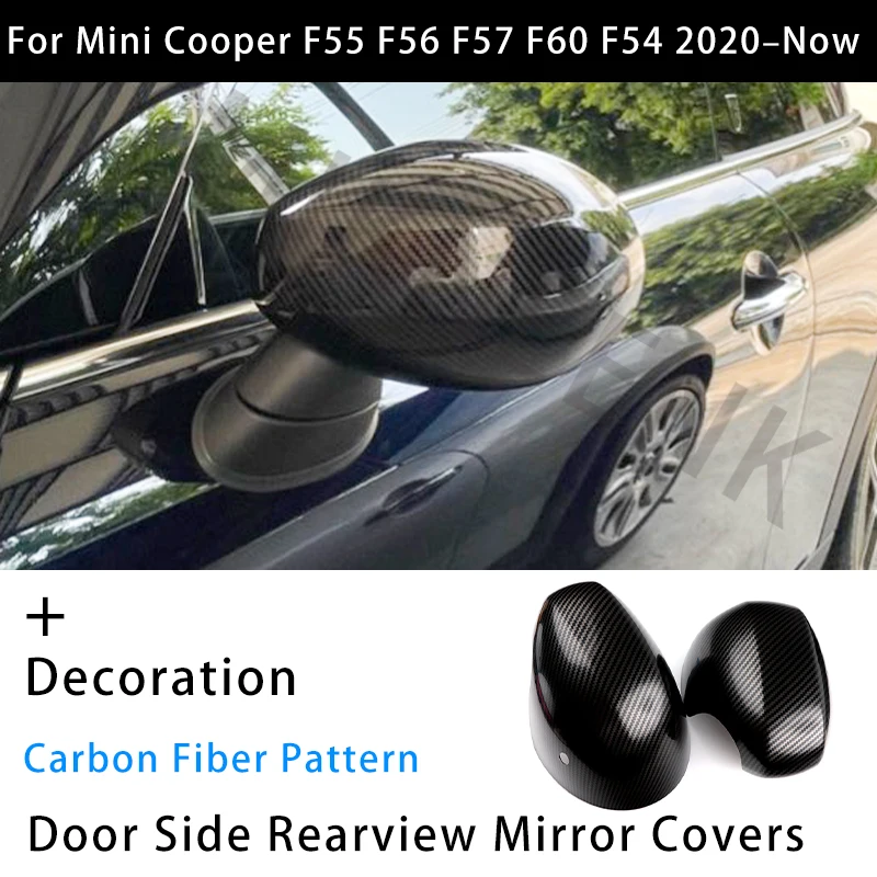 2020-2024-Car-Rearview-Side-Mirror-Cover-Caps-For-Mini-Cooper-S-JCW ...