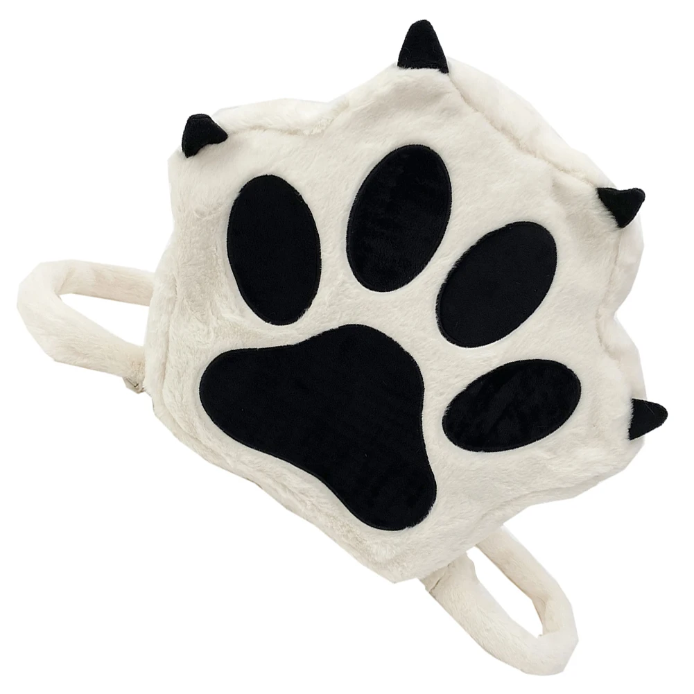 Women-Furry-Shoulder-Bag-Kawaii-Cat-Paw-Backpacks-Casual-Fluffy ...