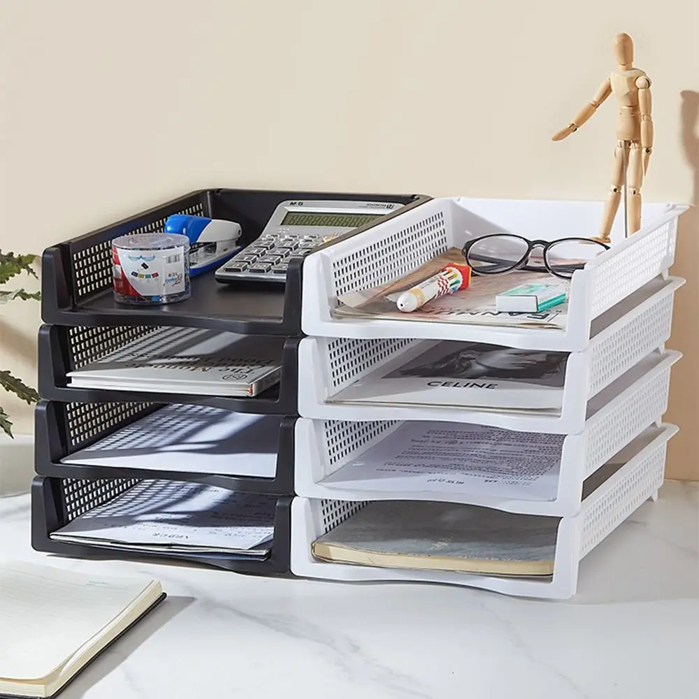 File-Box-Desktop-A4-Document-Organizer-Stackable-Laminated-Plastic ...
