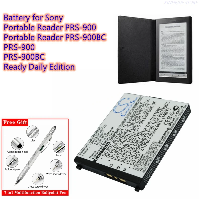 E-book E-reader 3.7V/1400mAh Battery PRSA-BP9 for Sony Portable Reader ...