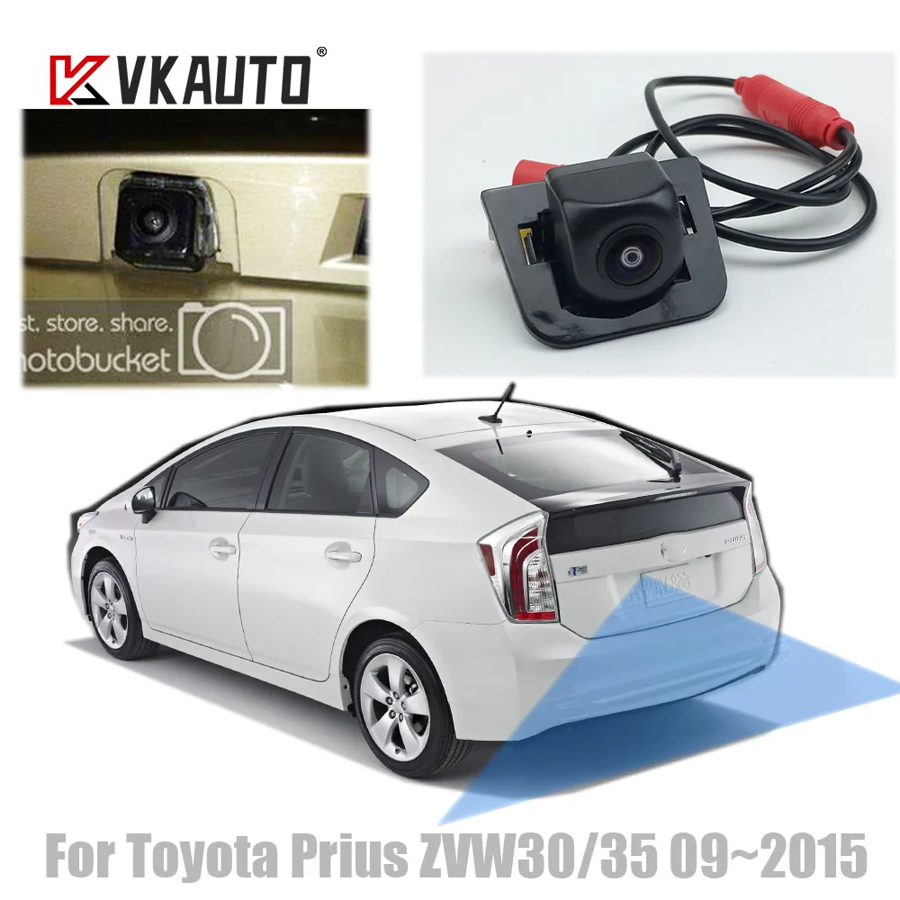 Fish Eye Rear View Camera For Toyota Prius ZVW30/ZVW35 Prius Alpha V 2009~2015 CCD Night Vision ...