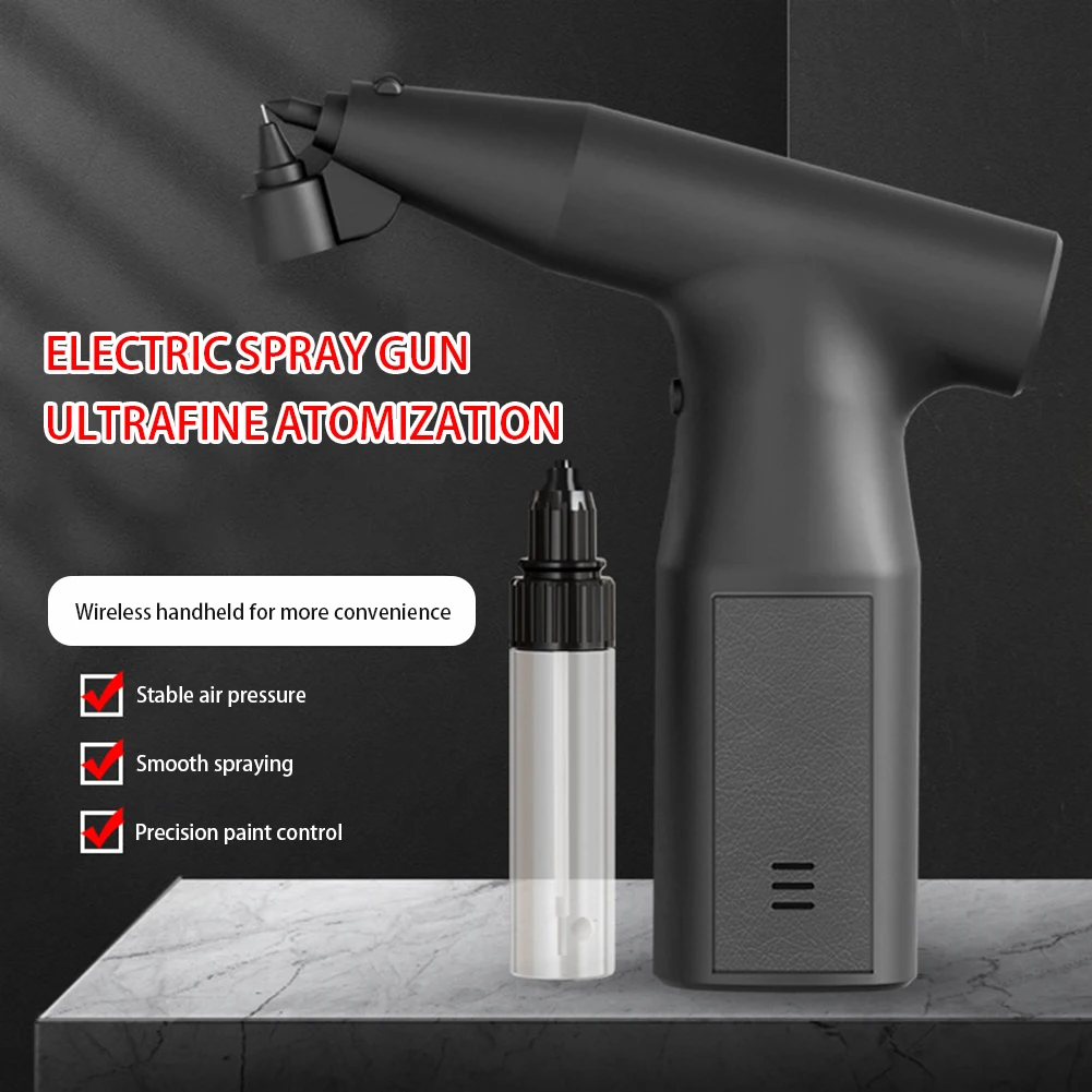 Electric-Sprayer-Paint-Handle-5-Spray-Needles-Rechargeable-Cordless ...