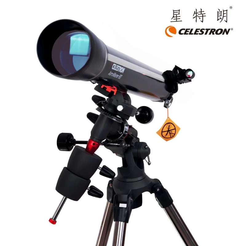 Celestron AstroMaster 90EQ Professional Achromatic Refractor Astronomical Telescope CG-3 ...