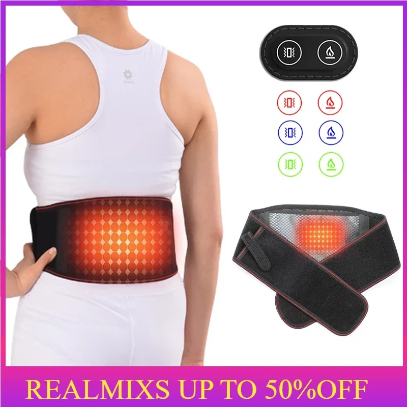 Heating-Waist-Electric-Waist-Belt-pad-Hot-Compress-Therapy-Lumbar-Back ...