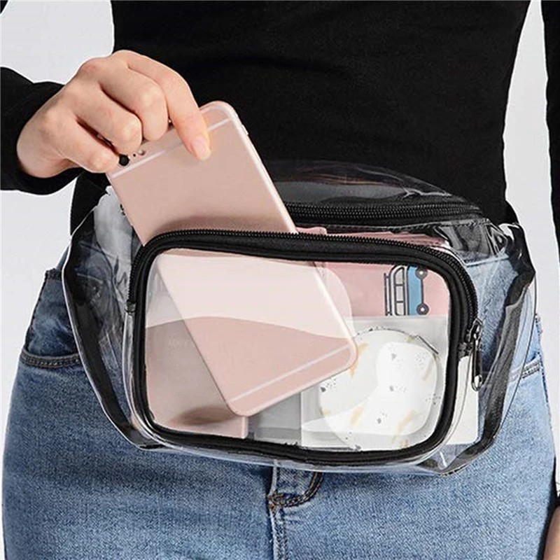 Women-Pvc-Waist-Belt-Bag-Fanny-Pack-Hip-Bum-Bag-Clear-Transparent-Chest ...