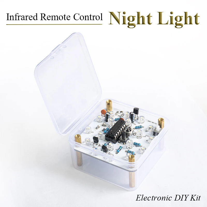 Electronic-DIY-Infrared-Remote-Control-Night-Light-Kit-Fun-Electronic ...