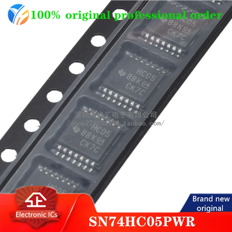 (10PCS)100% original SN74HC05PWR Inverter 6-Element CMOS 14-Pin TSSOP T/R