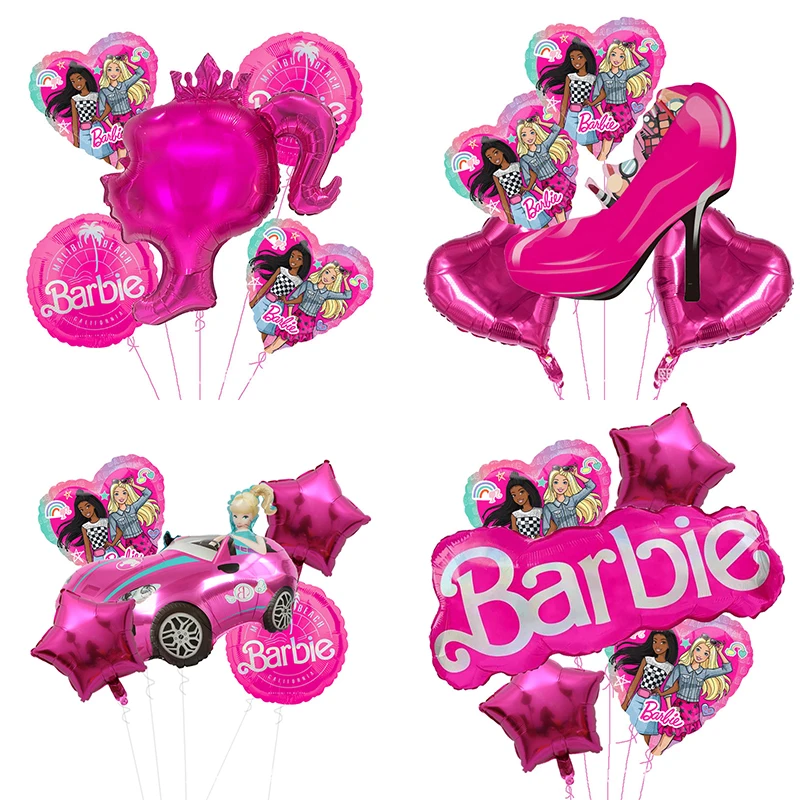Barbie-Princesa-Tema-Foil-Balloons-Set-Birthday-Party-Decors-Baby ...