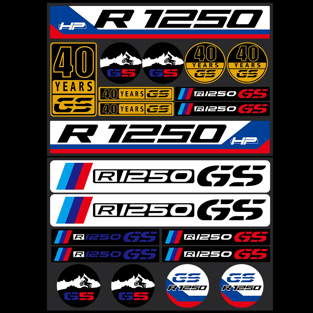 FOR BMW R1250GS R 1250 R1200 GS Motorcycle Tank Tail Box LOGO ...