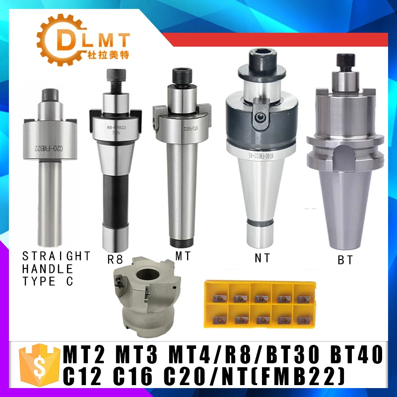Mt2 Mt3 Mt4 Fmb22 C12 C16 C20 R8 Nt30 Bt40 Shank Bap300r 40 50mm Face ...