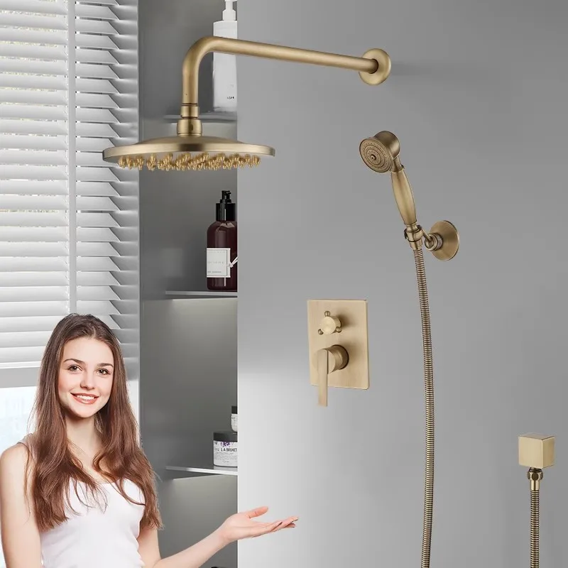 Tuqiu-Antique-Bathroom-Shower-Faucet-Set-Brass-Shower-Faucet-With-8-Inch-Round-Shower-Head ...