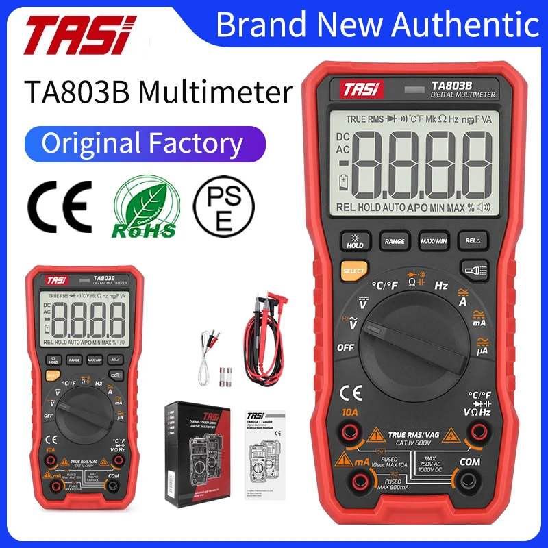 TASI-TA803A-B-Mult-metro-Digital-Faixa-Autom-tica-ou-Manual ...