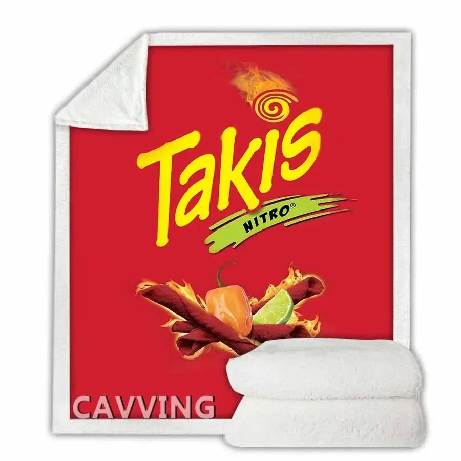 Snacks-Takis-3D-Printed-Sherpa-Blanket-Rectangle-Blanket-Home-Textiles ...