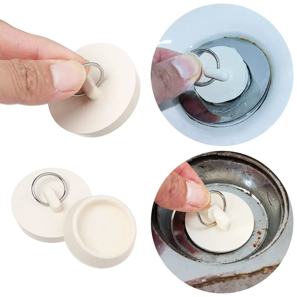 Water-Sink-Plug-Leakage-proof-Bathtub-Stopper-Round-Rubber-Drain-Cover ...