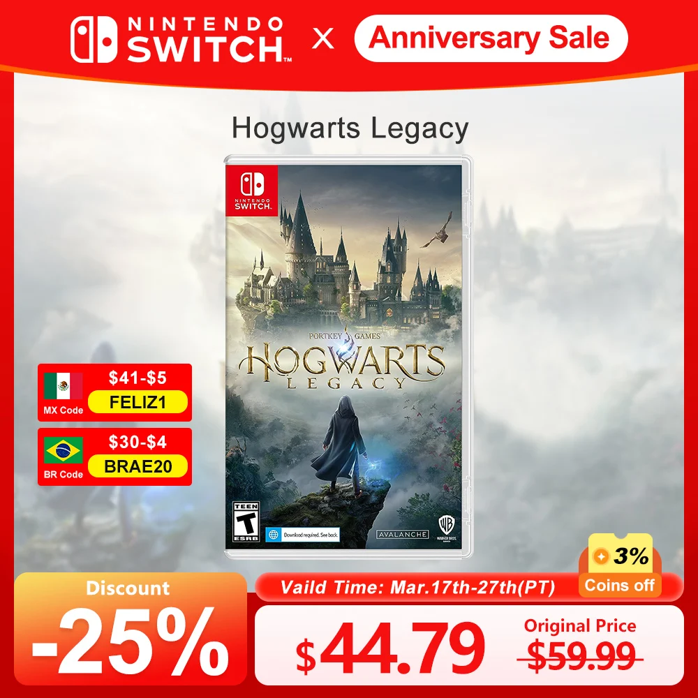 Hogwarts Legacy juegos Nintendo Switch Games Deals 100%, tarjeta de ...