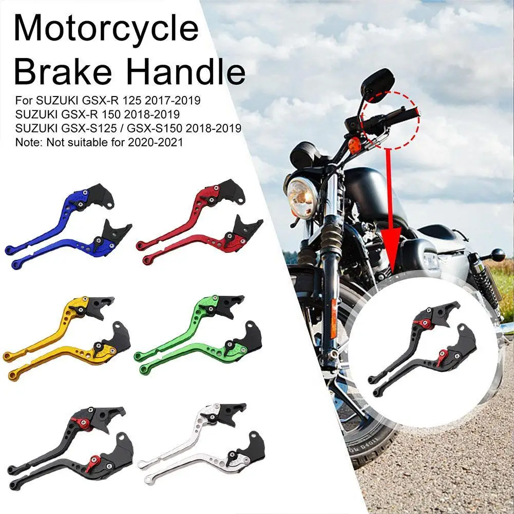 Universal-Motorcycle-Brake-Levers-Modified-Horn-Adjustable-Hand-Lever ...