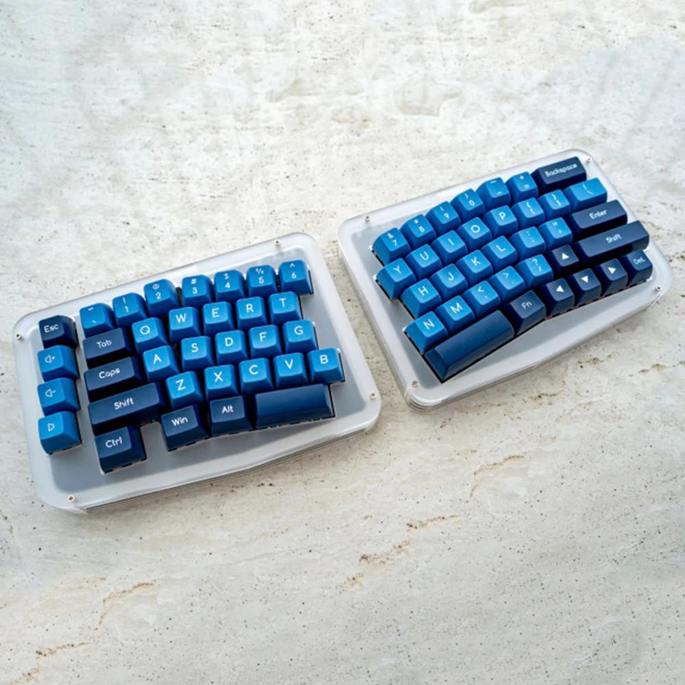 Alice Teclado mecánico inalámbrico, 2,4g, caja acrílica, enchufe en ...