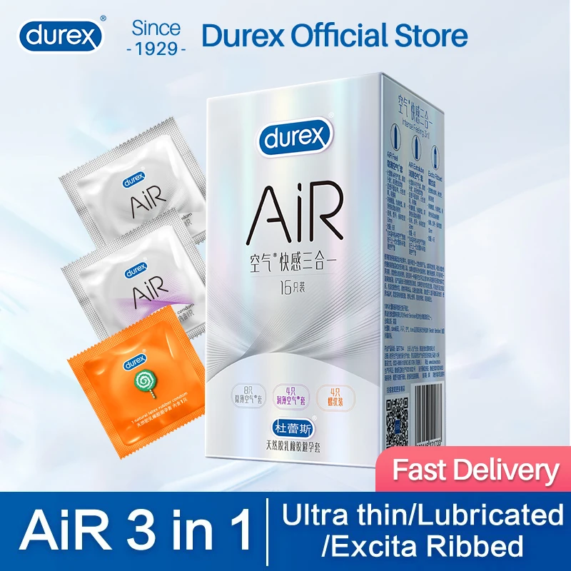 Durex-AiR-3in1-Invisible-Ultra-thin-Spike-Condom-Lubricated-Natural ...