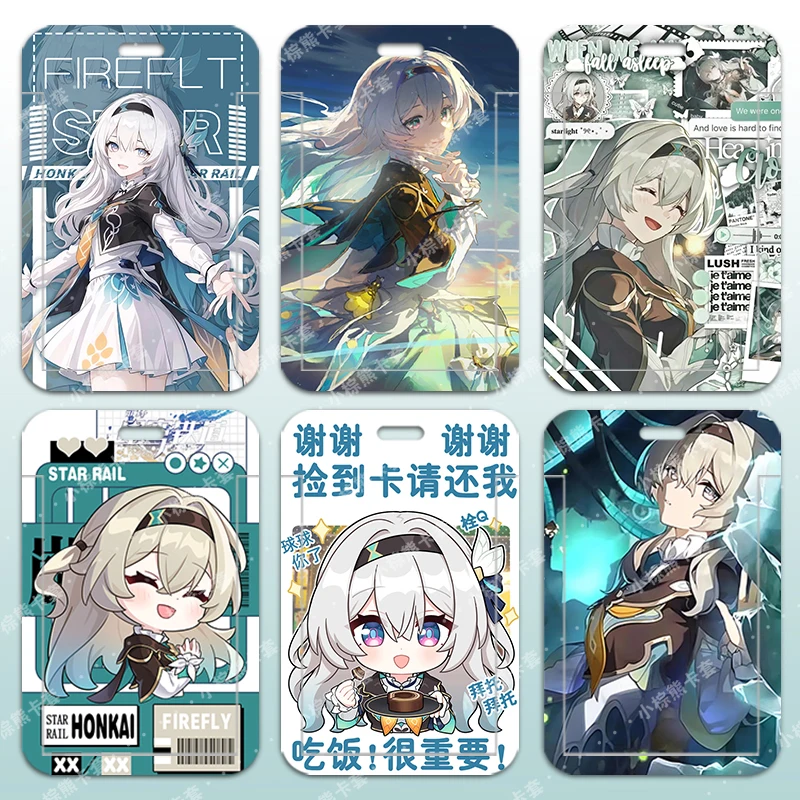 Firefly-Honkai-Star-Rail-Anime-Students-Keychains-Meal-Cards-Bus-Subway ...