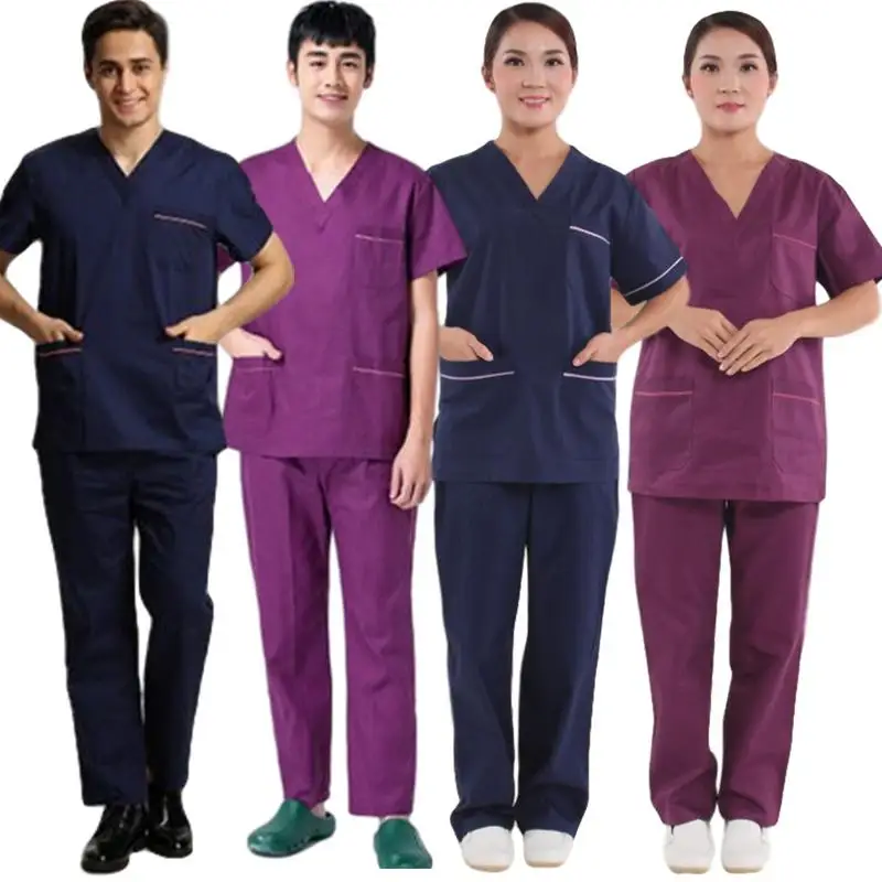 Operating-Room-Medical-Uniform-Workwear-Uniform-Set-V-Neck-Moisture ...