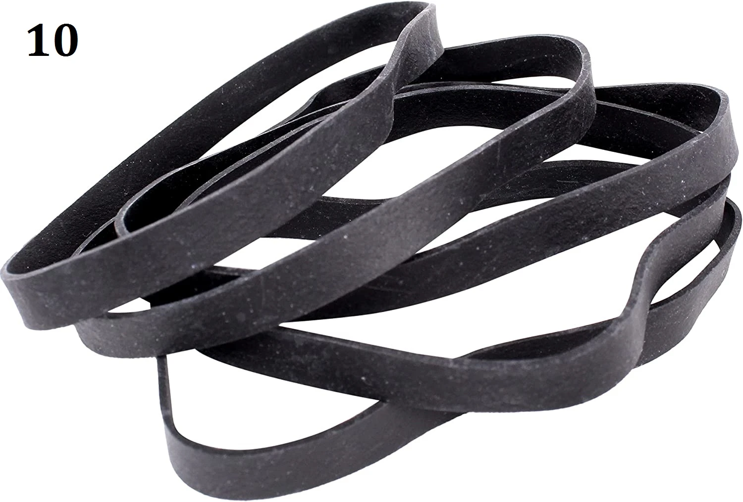 10 Pieces Diameter 7.5cm Black Elastic Rubber Band Heavy Duty Strong ...